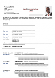 Model CV simplu completat → Descarca GRATUIT | curriculum.ro