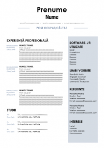 Curriculum Vitae Simplu → Descarca GRATIS | www.curriculum.ro