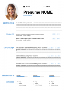 Model CV obisnuit editabil ️ Descarca ACUM | curriculum.ro