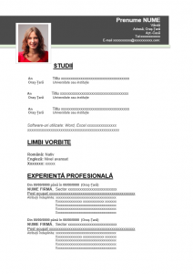 Curriculum Vitae, model editabil ️ Descarca ACUM