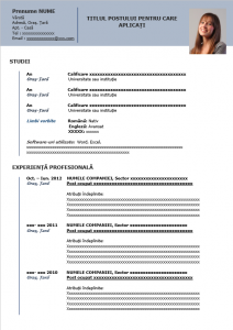 ️ Modele de CV Gratuite pentru Descarcare Online 2026
