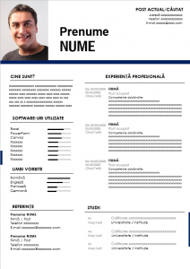 Model de CV Gratuit si Editabil ️ Descarca ACUM
